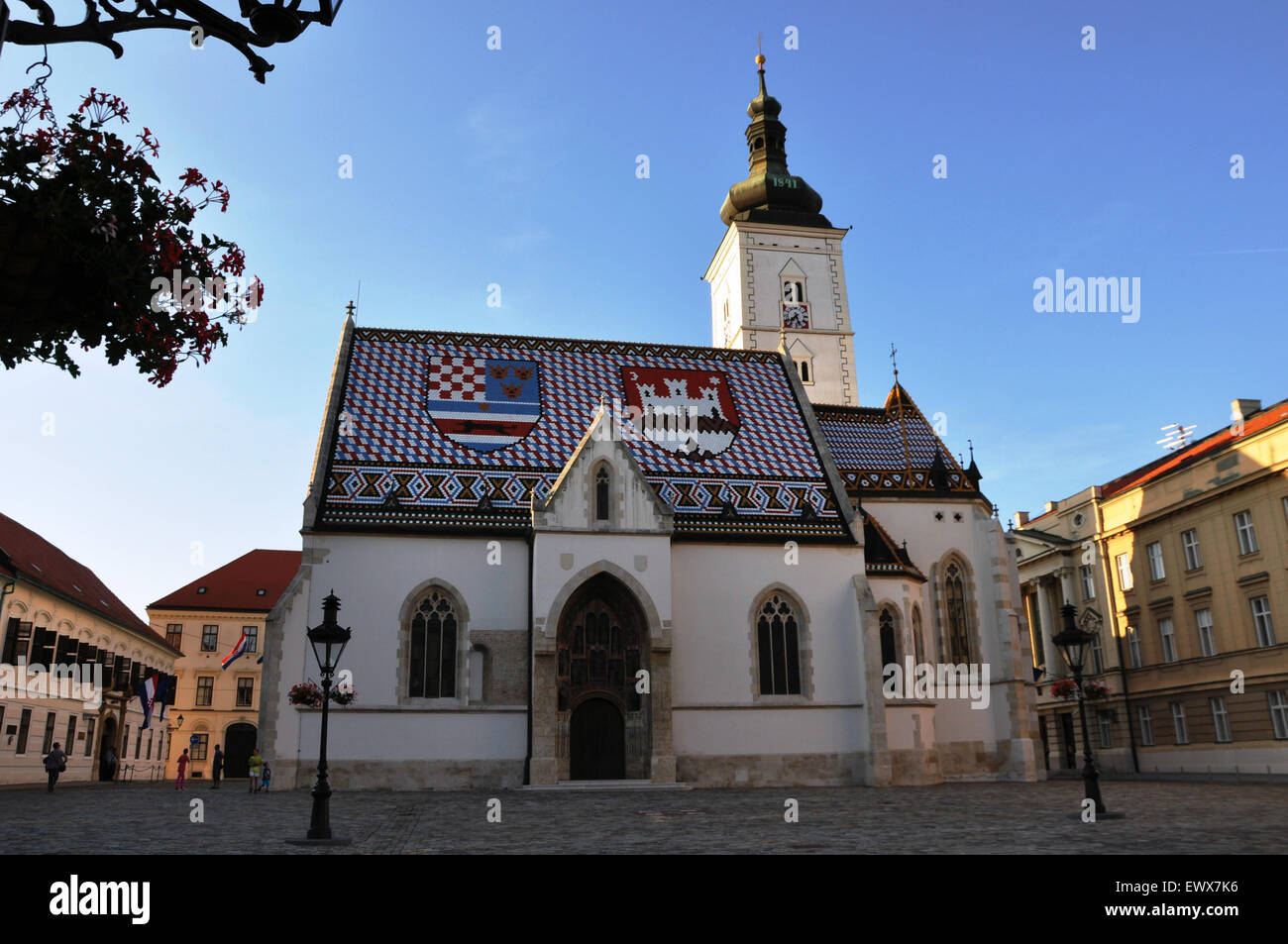St Mark’s Church built in 13th-century in Zagreb, Croatia Stock Photo ...