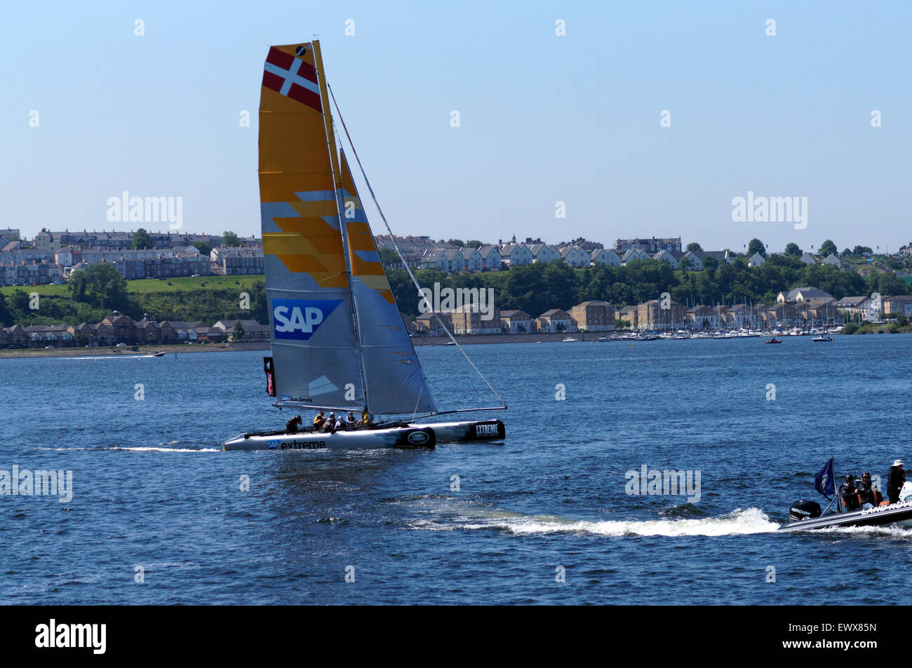 Sap Extreme Sailing Team Denmark Extreme Sailing event, Cardiff Bay ...