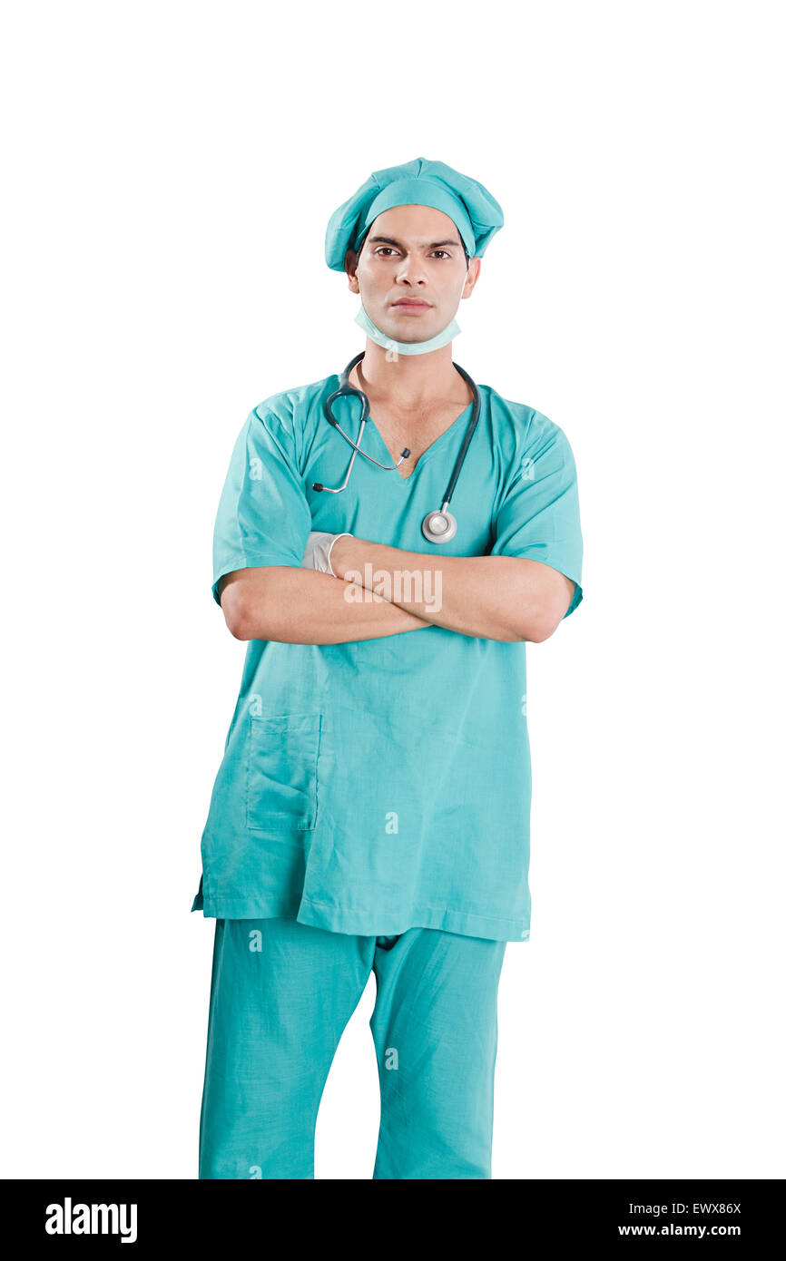 1 indian Surgeon man Doctor standing pose Stock Photo - Alamy