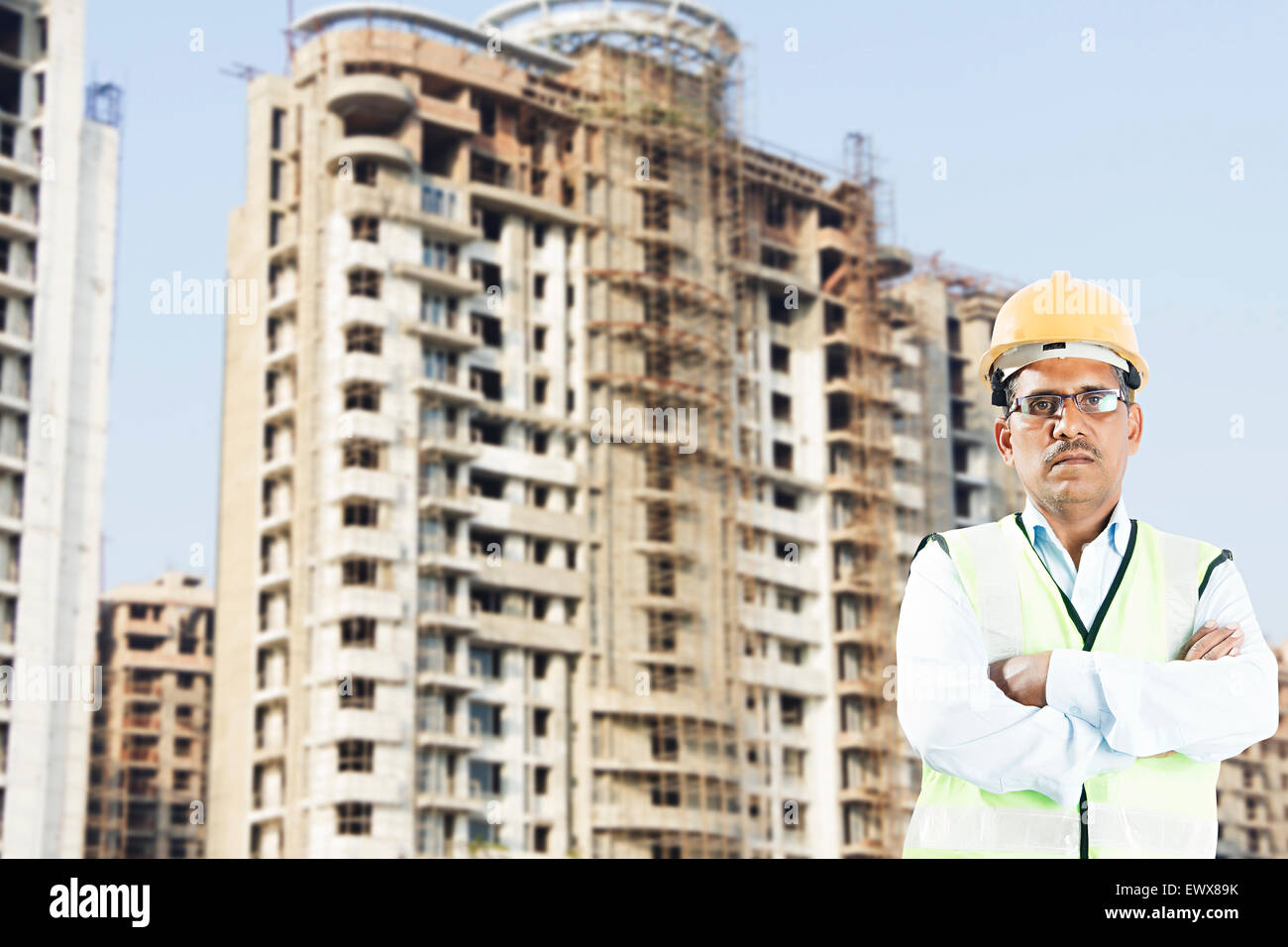 1 indian Architect standing pose Stock Photo - Alamy