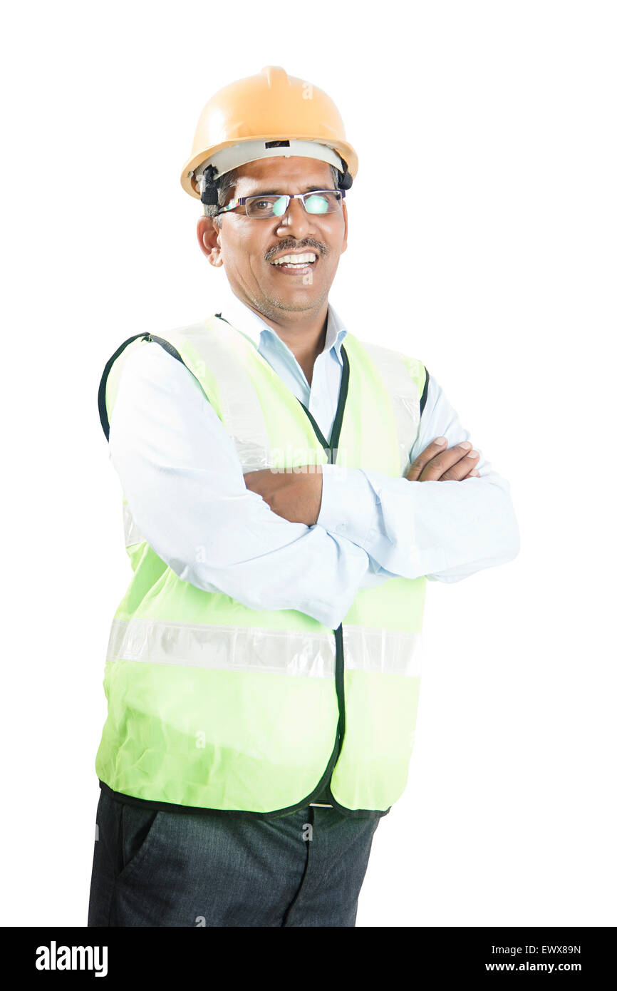 1 indian Architect standing pose Stock Photo - Alamy