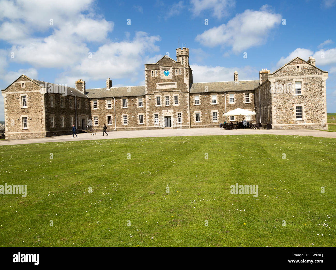 Historic barracks building at Pendennis Castle, Falmouth, Cornwall ...