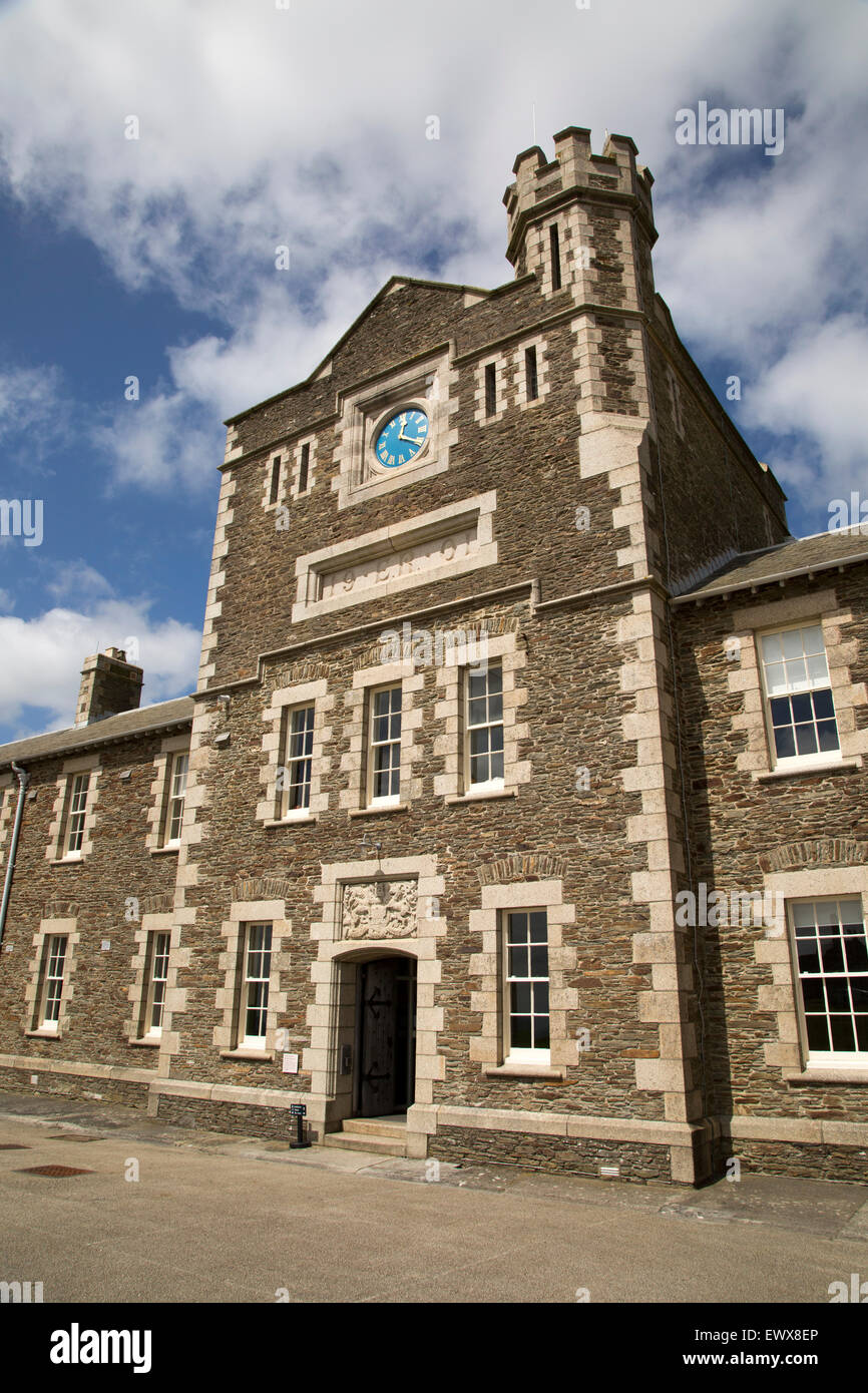 Historic barracks building at Pendennis Castle, Falmouth, Cornwall ...