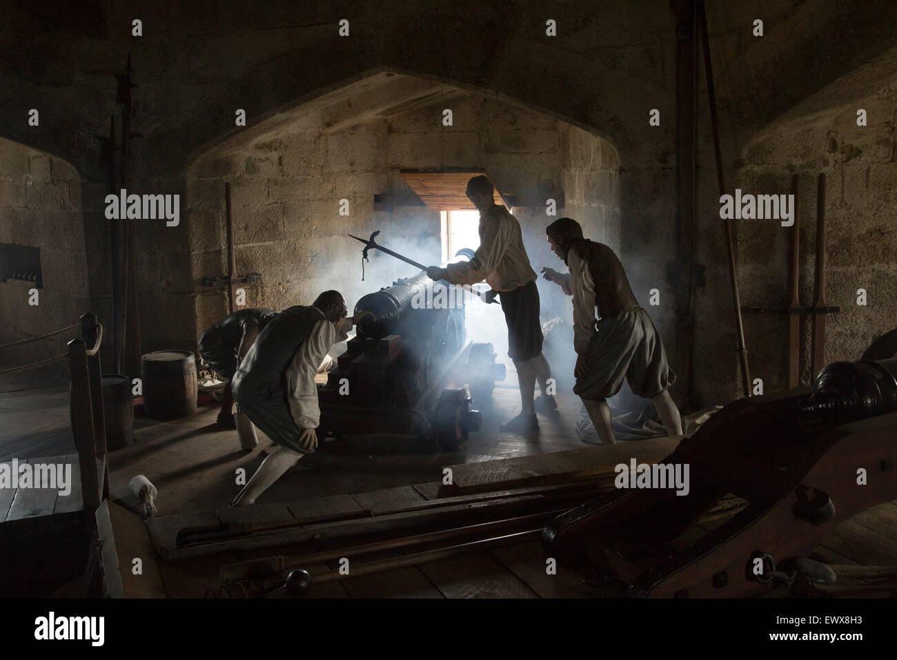 Mannequin models recreate battle scene inside Pendennis castle ...