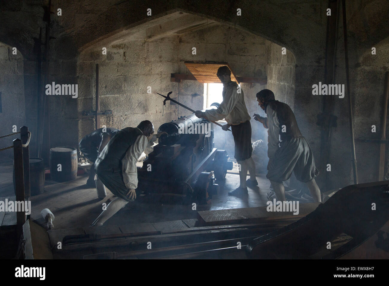 Mannequin models recreate battle scene inside Pendennis castle ...