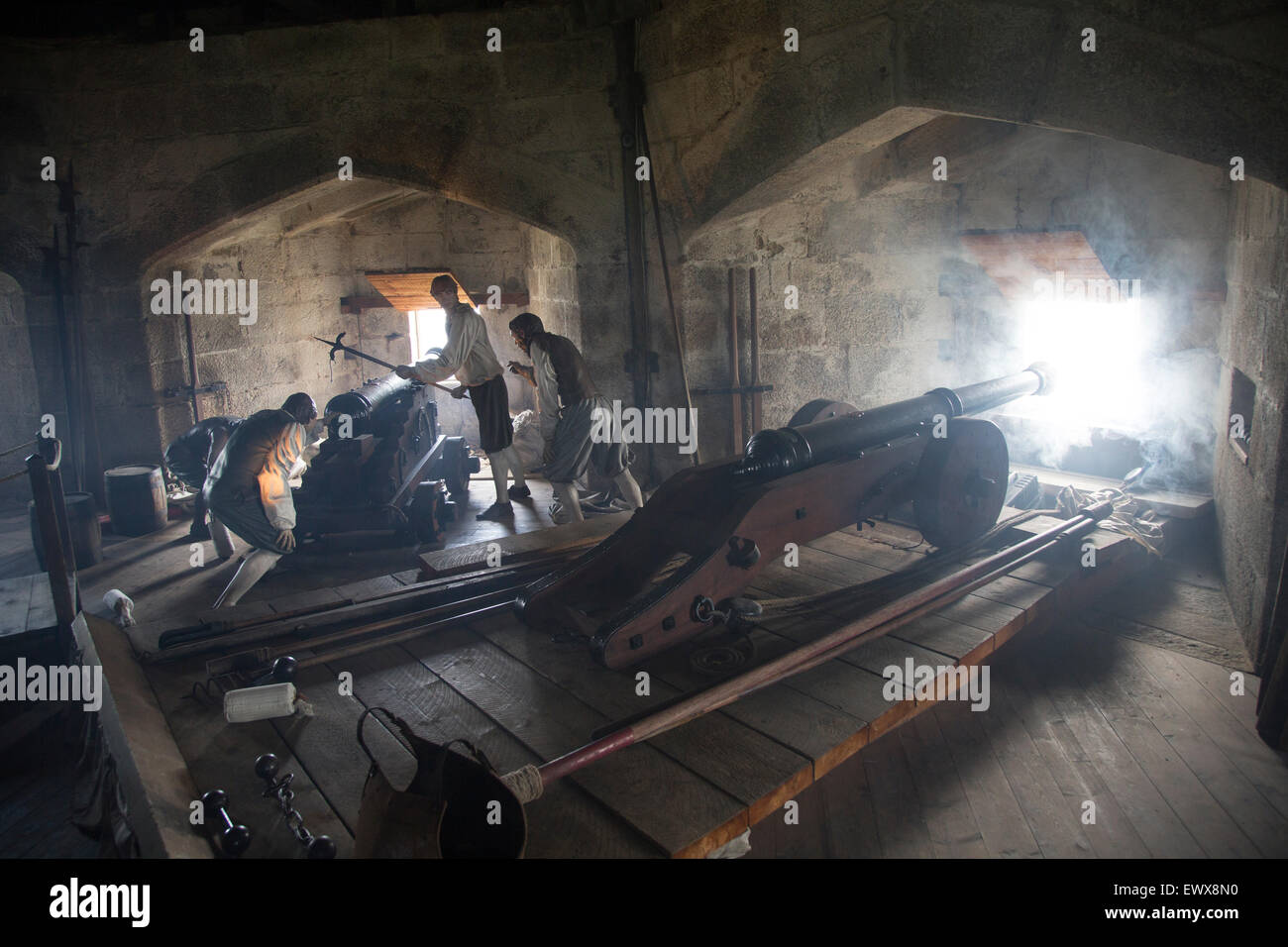 Mannequin models recreate battle scene inside Pendennis castle ...