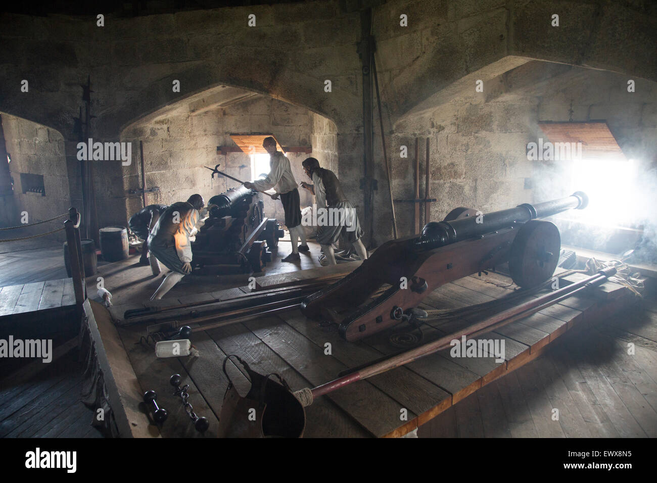 Mannequin models recreate battle scene inside Pendennis castle ...