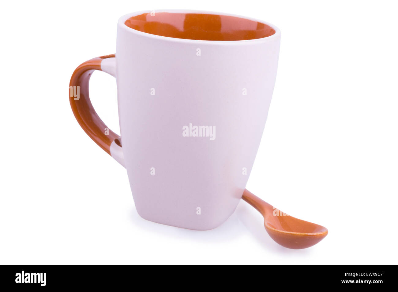 cup with a spoon Stock Photo - Alamy