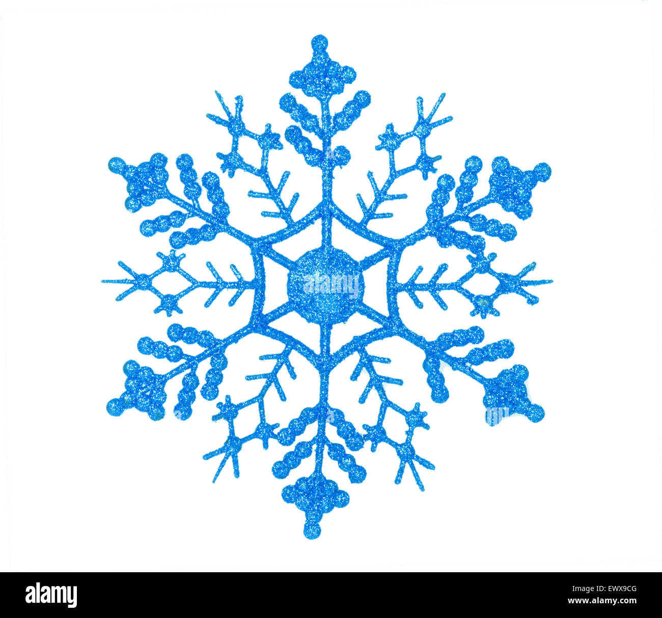 shiny blue snowflake Stock Photo - Alamy