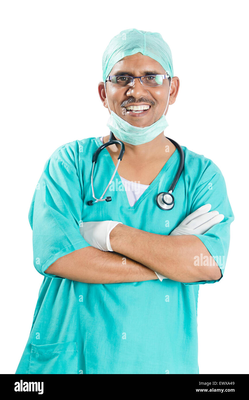 1 indian Surgeon man Doctor standing pose Stock Photo - Alamy