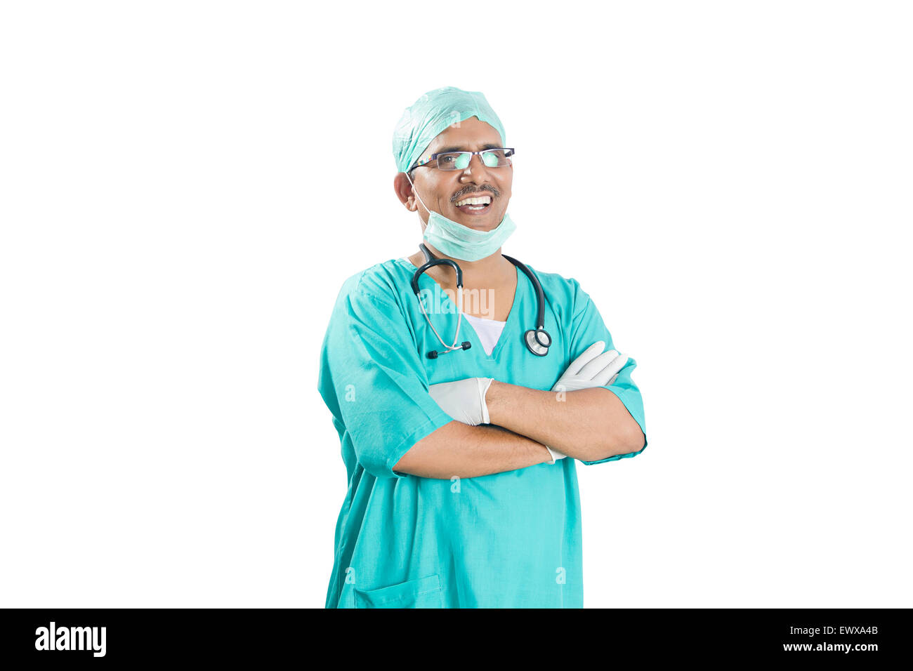 1 indian Surgeon man Doctor standing pose Stock Photo - Alamy