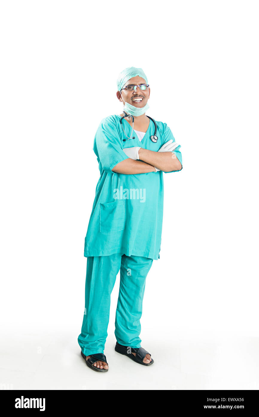 1 indian Surgeon man Doctor standing pose Stock Photo - Alamy