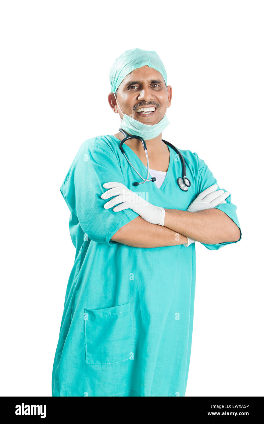 1 indian Surgeon man Doctor standing pose Stock Photo - Alamy