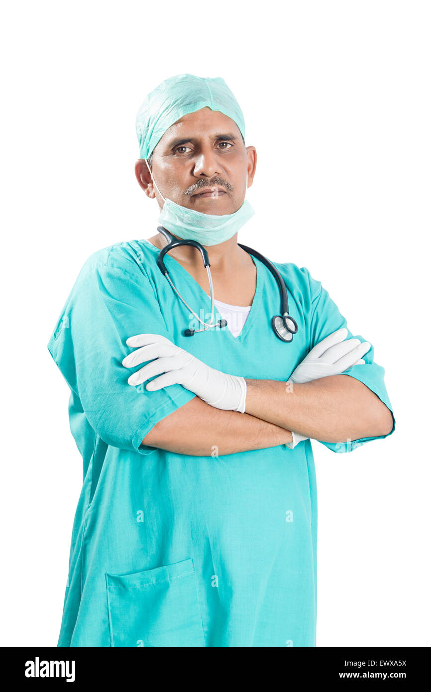 1 indian Surgeon man Doctor standing pose Stock Photo - Alamy