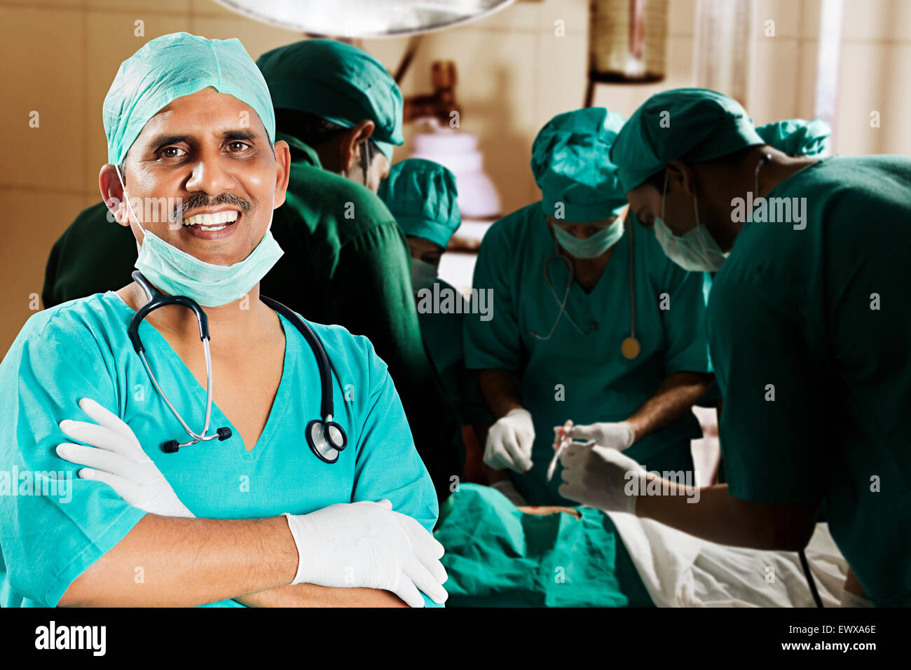1 indian Surgeon man Doctor standing pose Stock Photo - Alamy