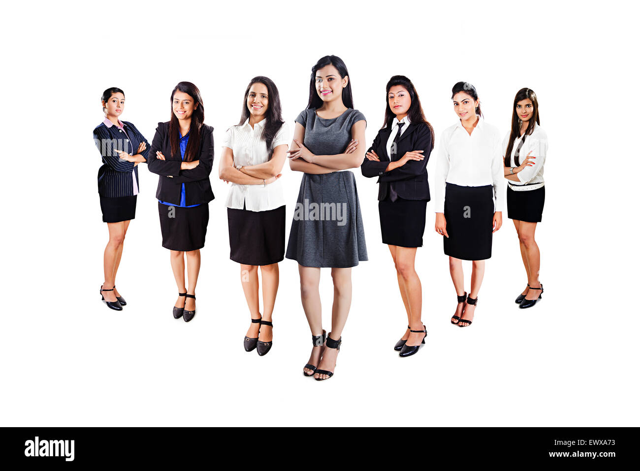 Team group posing posed Cut Out Stock Images & Pictures - Alamy