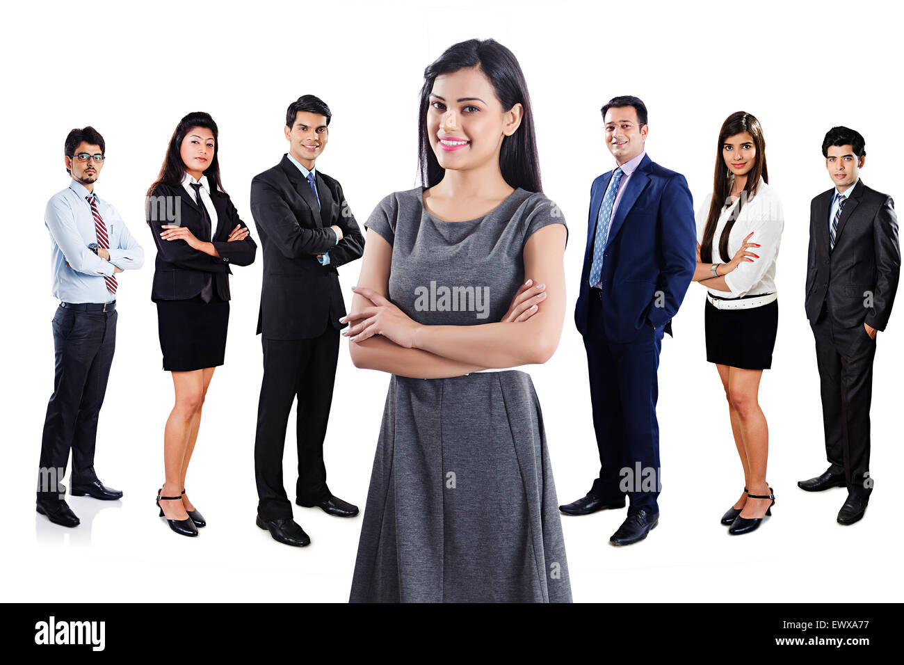 indian Business Group Colleague Partners Stock Photo - Alamy