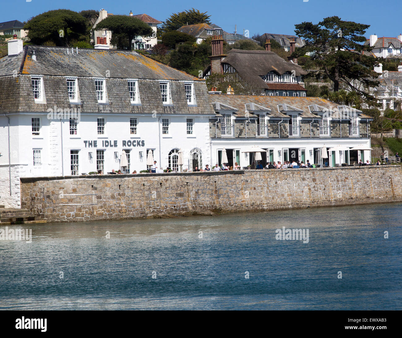 The Idle Rocks hotel, St Mawes, Cornwall, England, UK Stock Photo - Alamy
