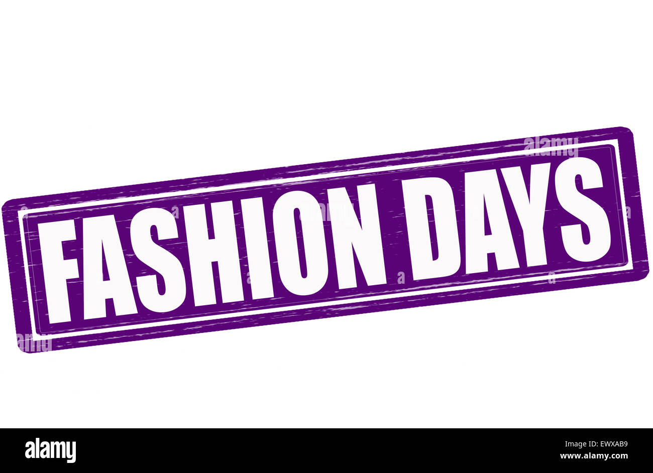 Stamp with text fashion days inside, illustration Stock Photo - Alamy