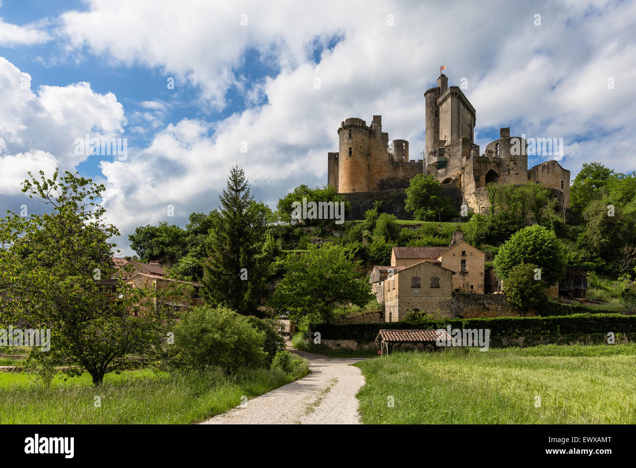 Castle of Bonaguil Stock Photo - Alamy
