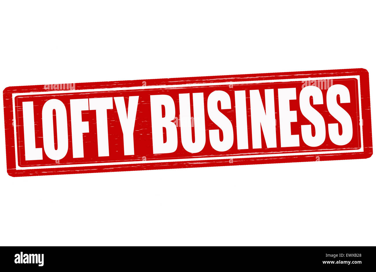 Stamp with text lofty business inside, illustration Stock Photo - Alamy