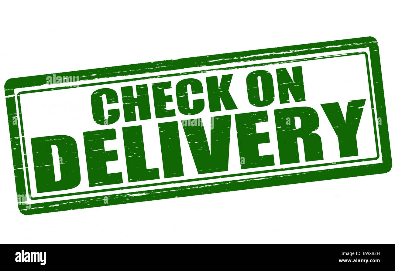 Delivery check hi-res stock photography and images - Alamy