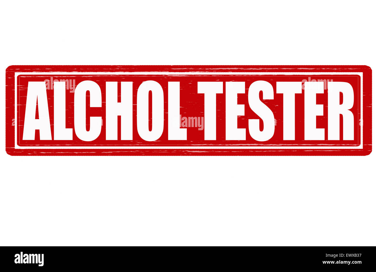 Stamp with text alcohol tester inside, illustration Stock Photo - Alamy