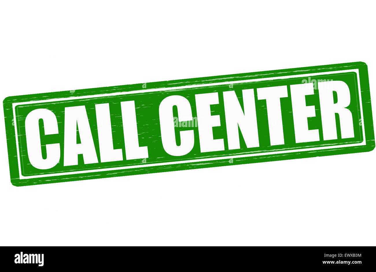 Stamp with text call center inside, illustration Stock Photo - Alamy