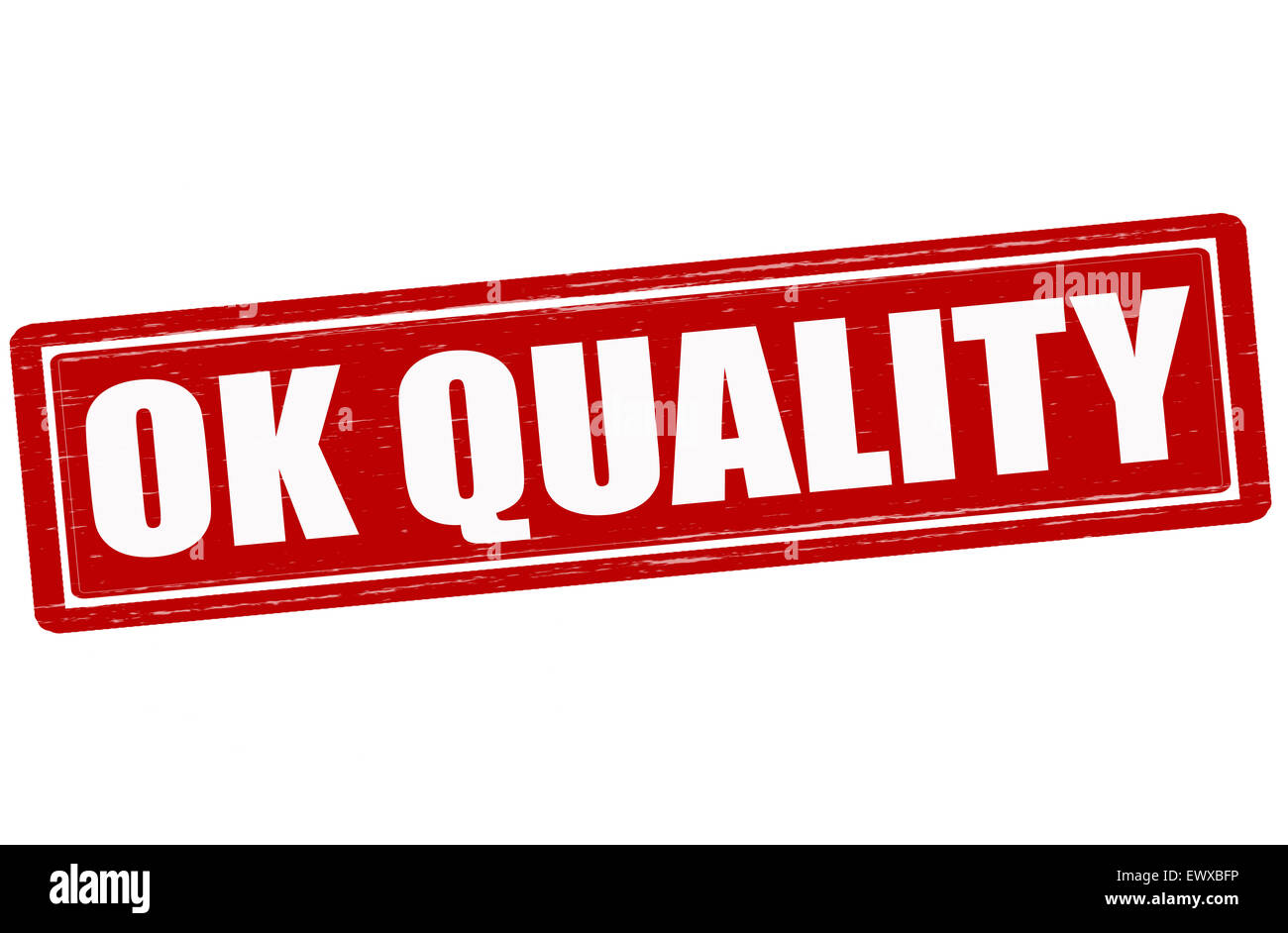 Stamp with text ok quality inside, illustration Stock Photo - Alamy