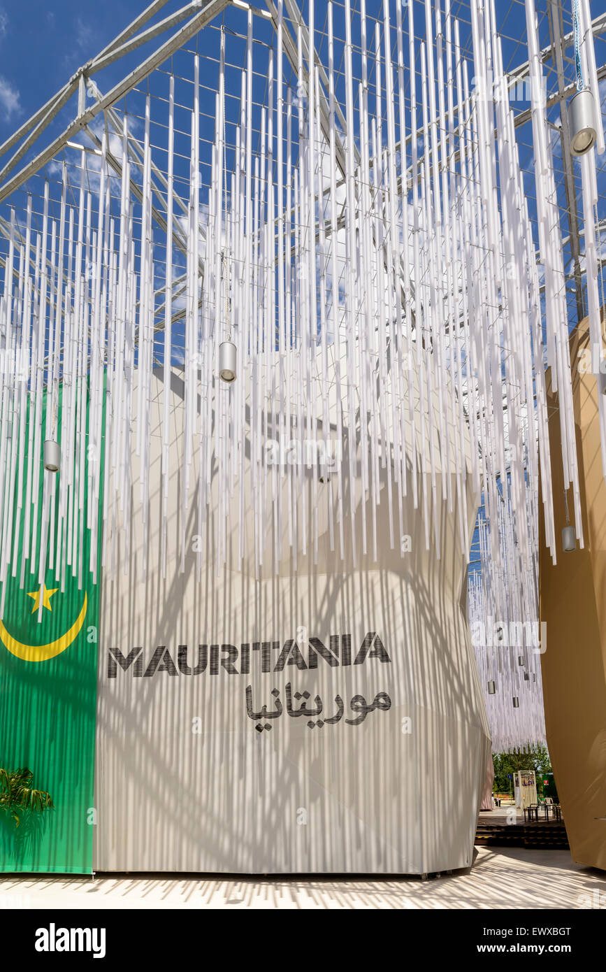 MILAN, ITALY - June 24:detail of facade at collective pavilion of Arid ...