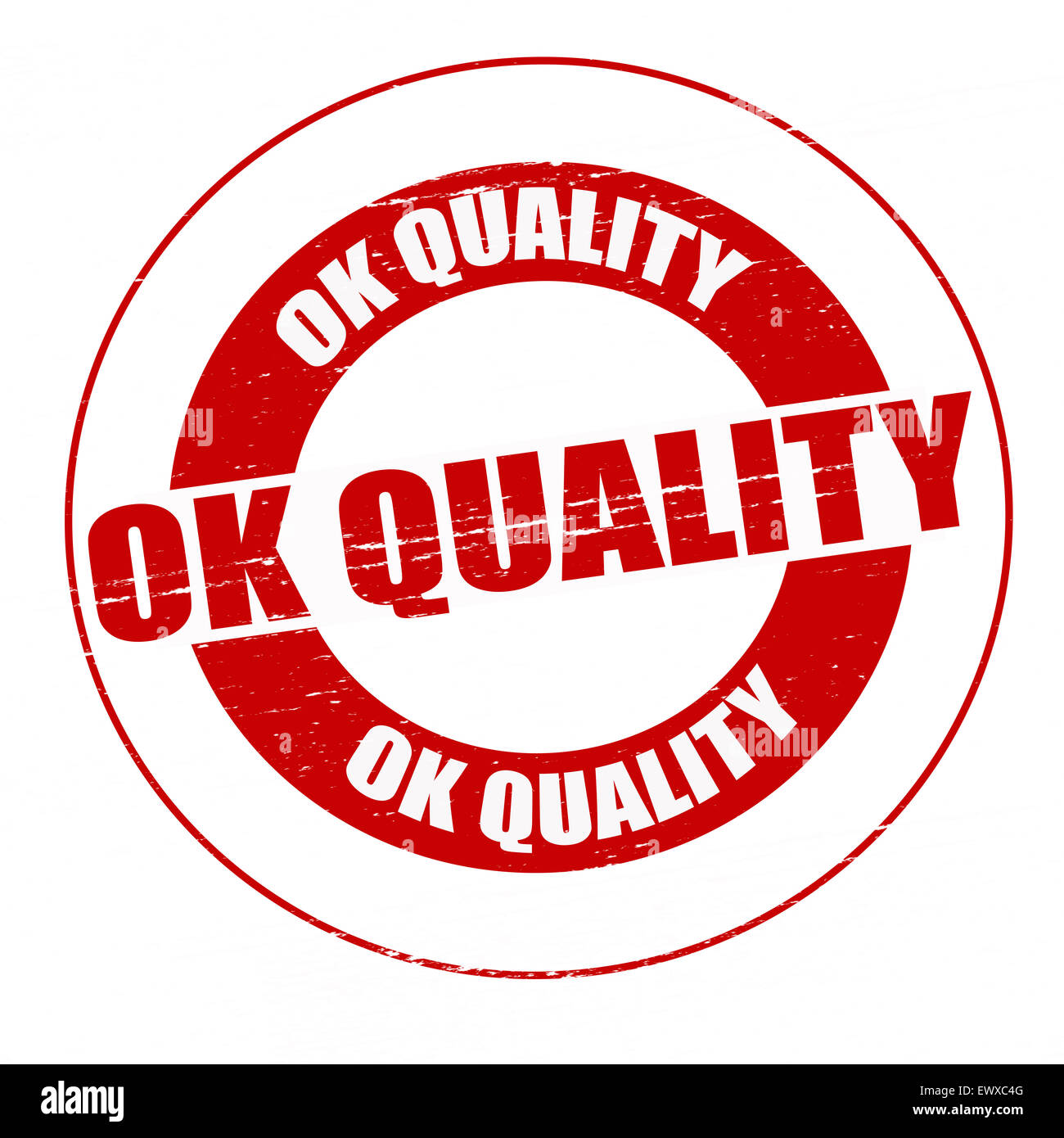 Stamp with text ok quality inside, illustration Stock Photo - Alamy