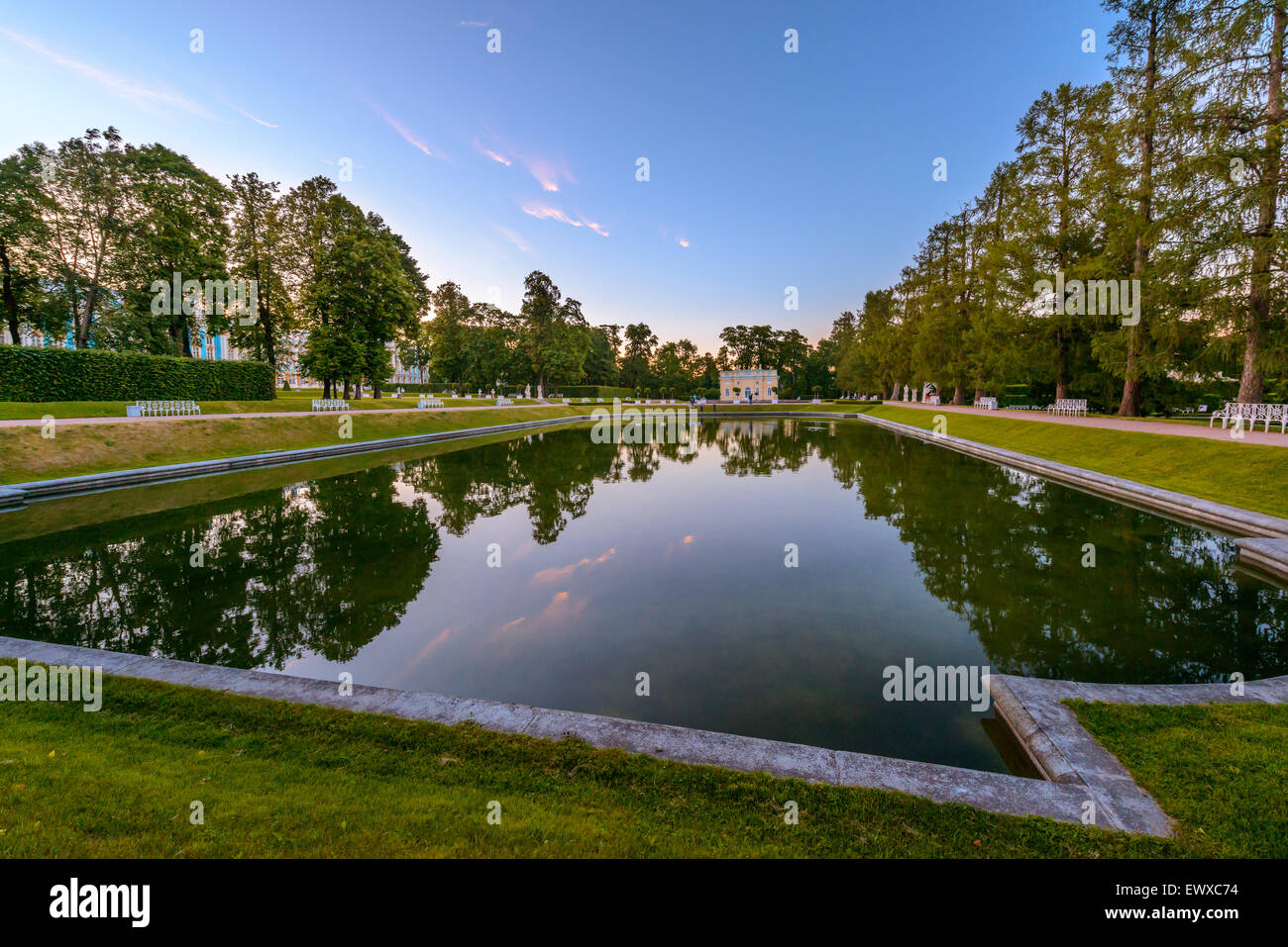 Beautiful Catherine Park. Russia. Pushkin Stock Photo - Alamy