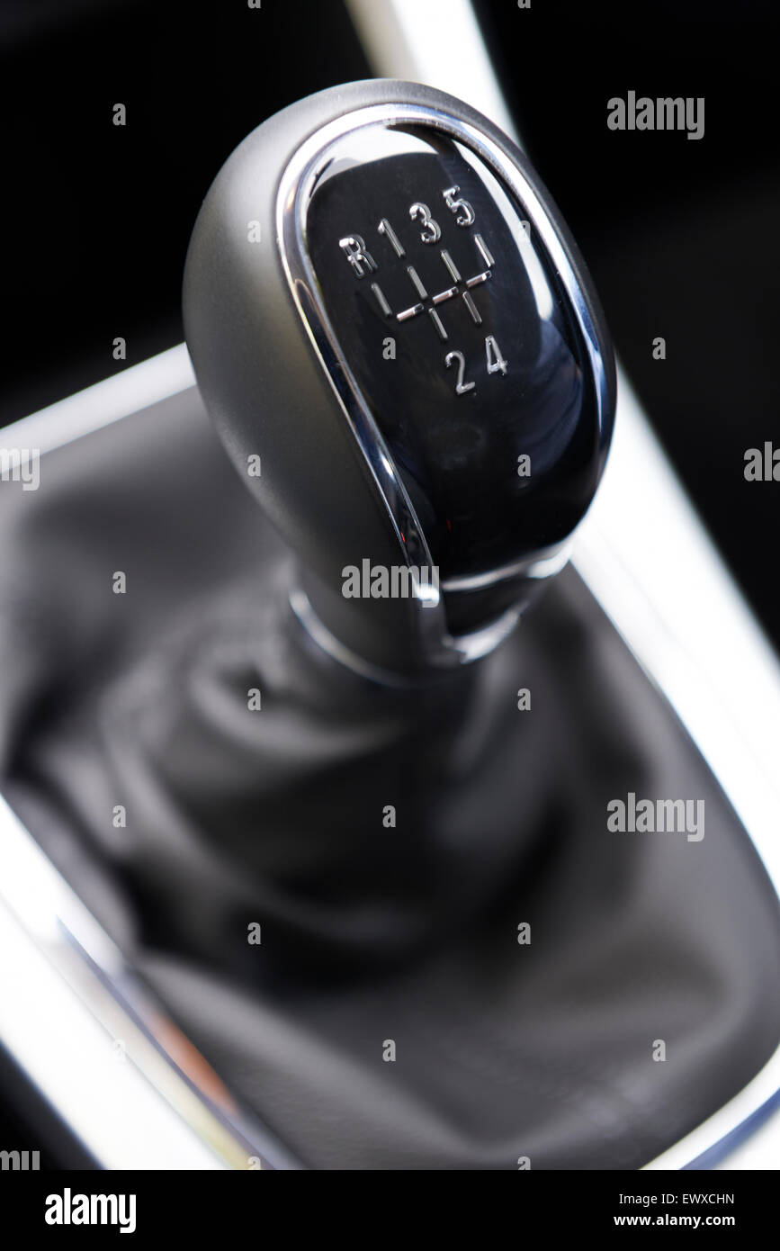 Close Up Of Car Gear Shift Stock Photo - Alamy