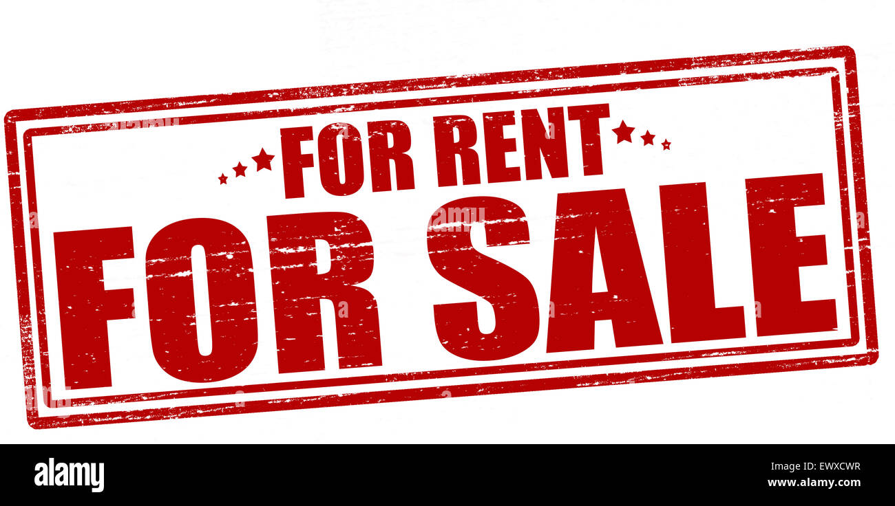 Stamp with text for rent and for sale inside, illustration Stock Photo ...