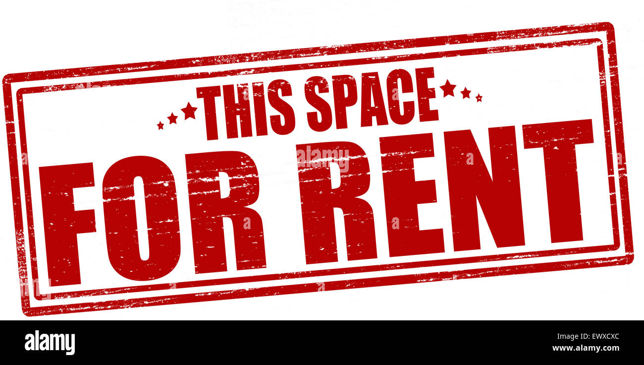 Stamp with text this space for rent inside, illustration Stock Photo ...