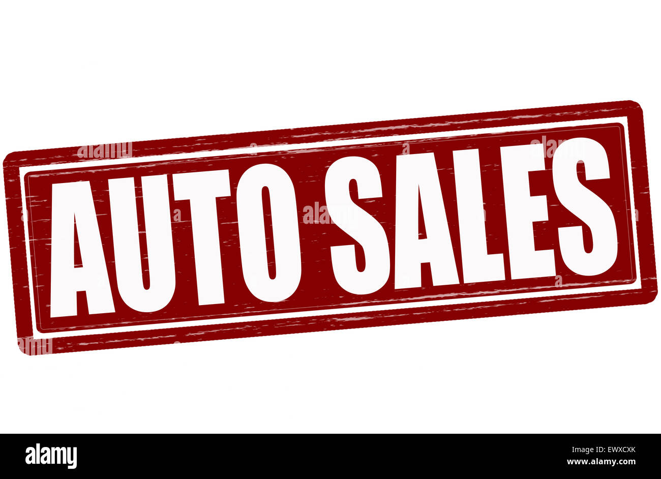Stamp with text auto sales inside, illustration Stock Photo - Alamy