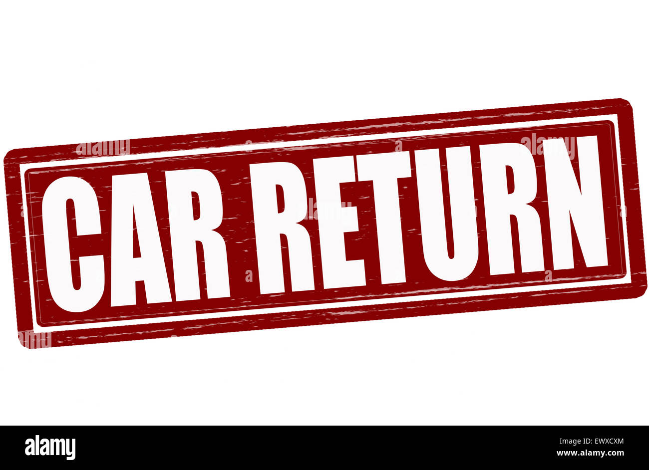 Stamp with text car return inside, illustration Stock Photo - Alamy