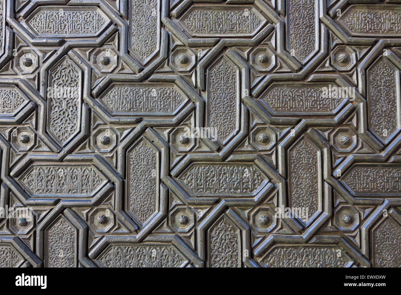 Arabic style door background with decoration Stock Photo - Alamy