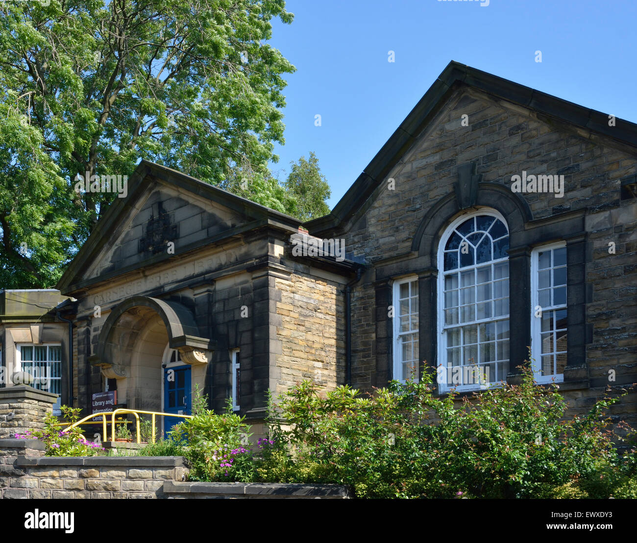 the library in new mills, high peak, derbyshire Stock Photo - Alamy