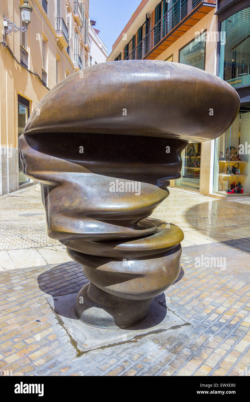 abstract sculpture in the streets of Malaga, Spain Stock Photo - Alamy