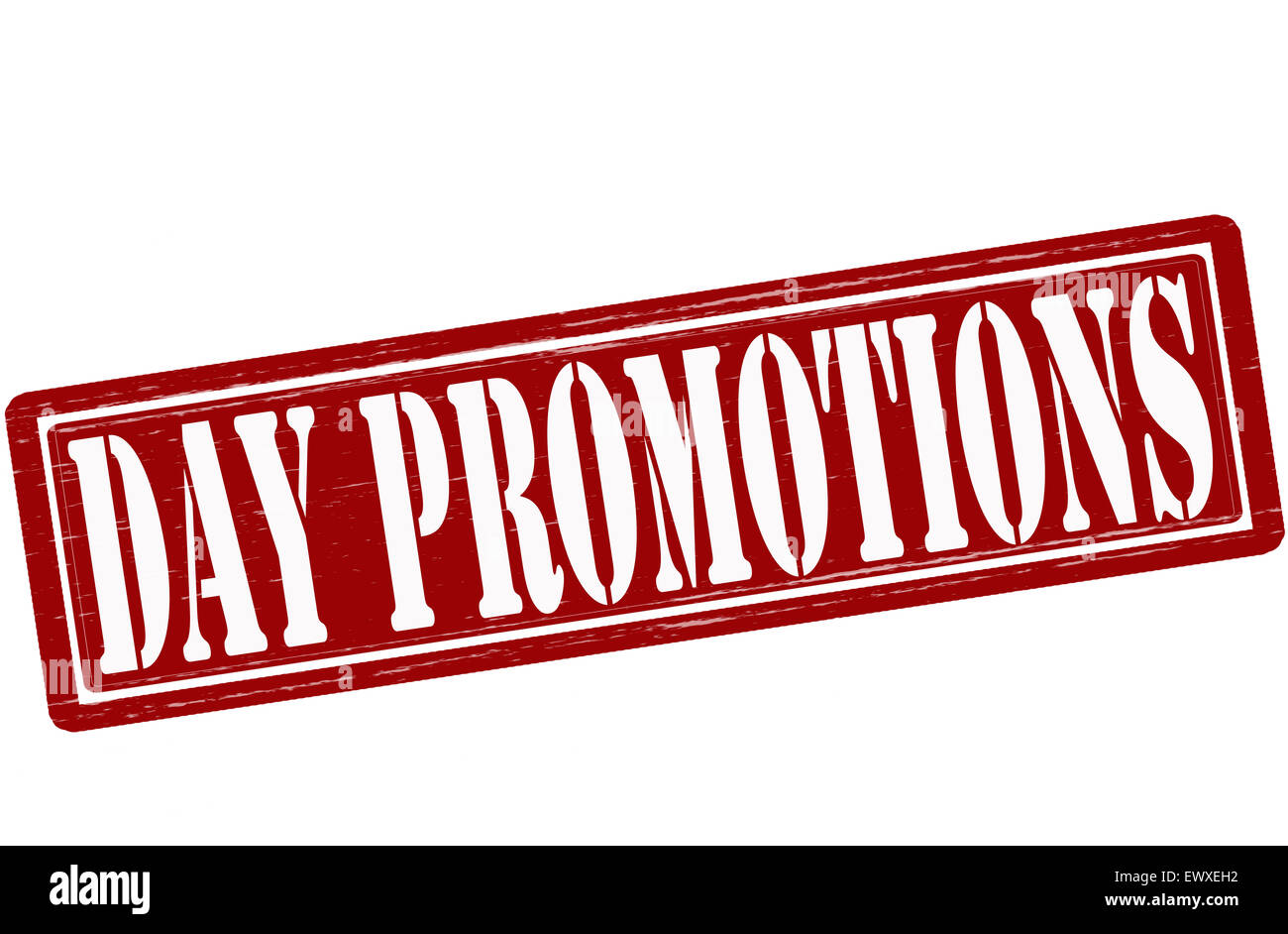 Stamp with text day promotions inside, illustration Stock Photo - Alamy