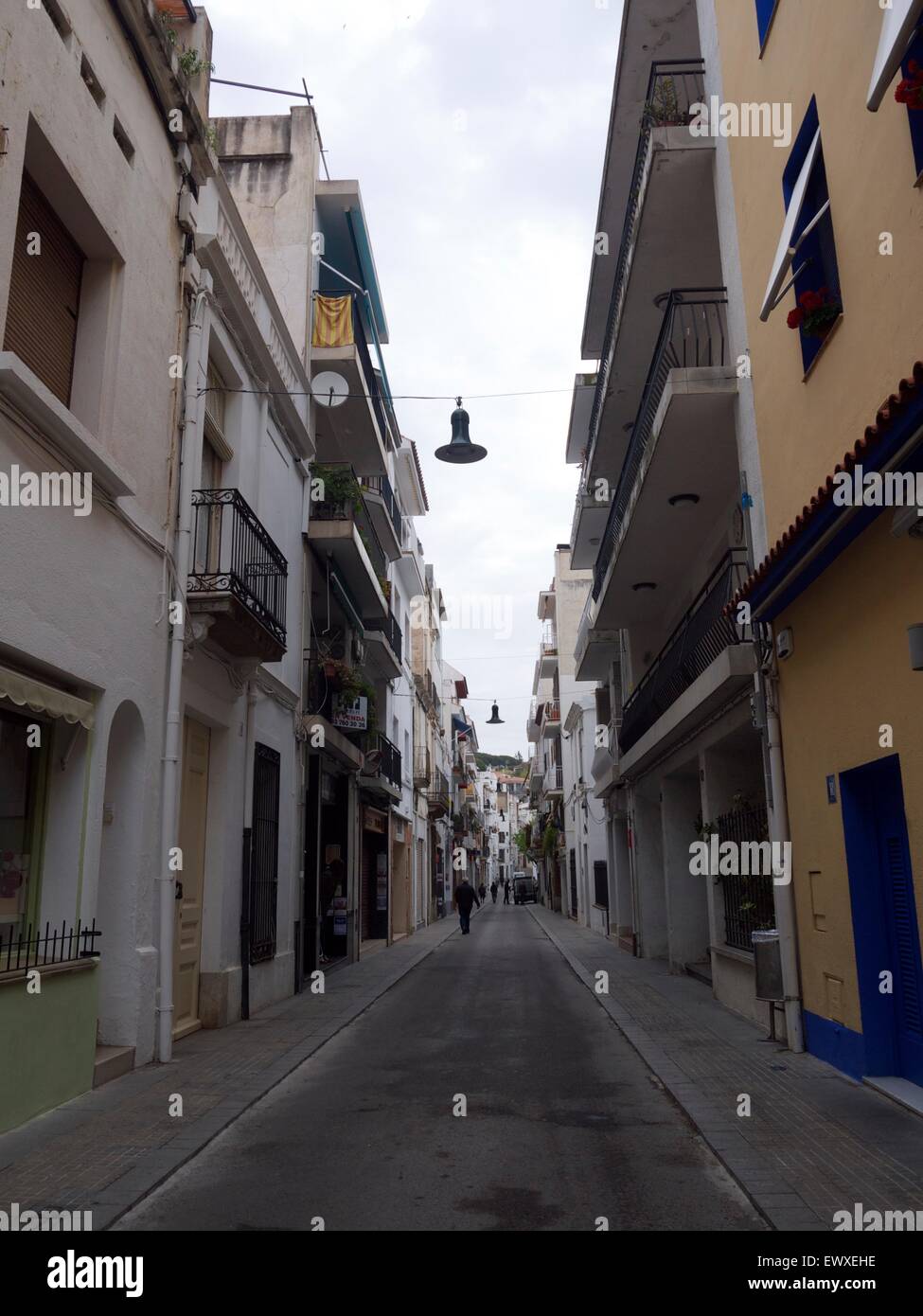 Typical Spanish street Stock Photo - Alamy