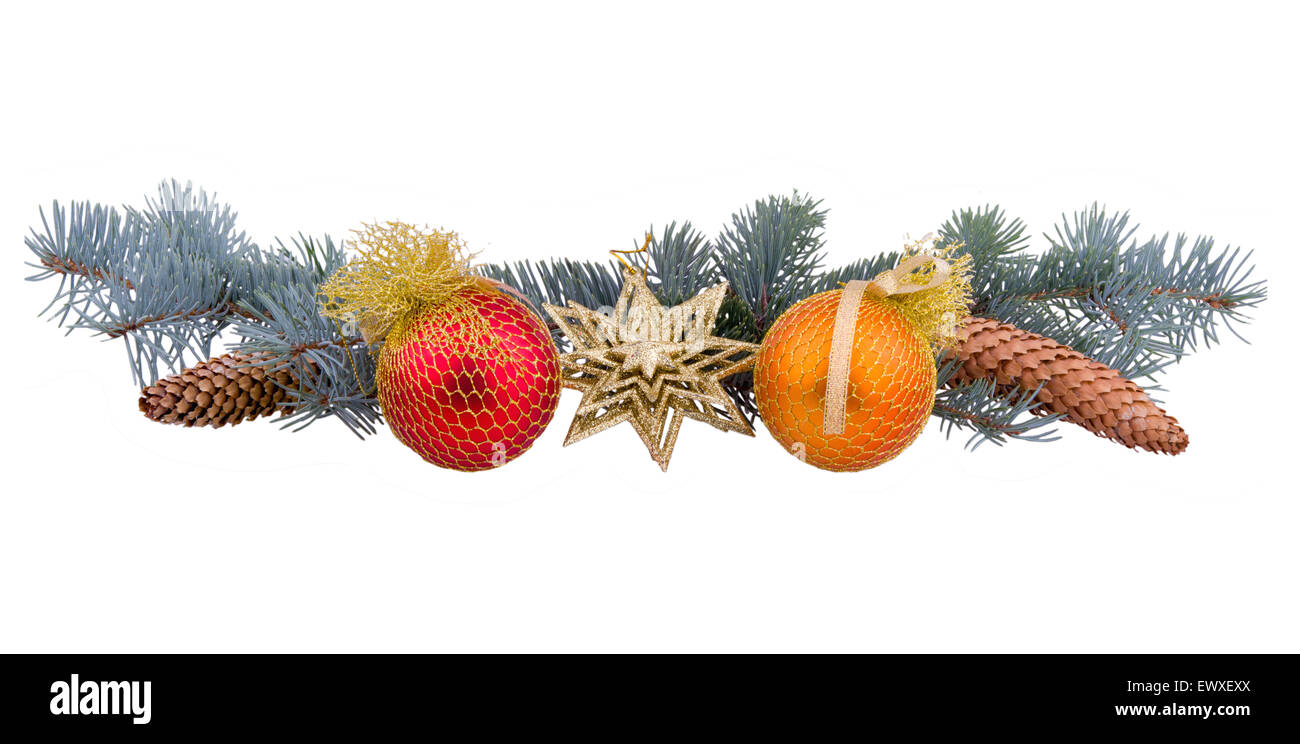 Spruce tree branches red Cut Out Stock Images & Pictures - Alamy