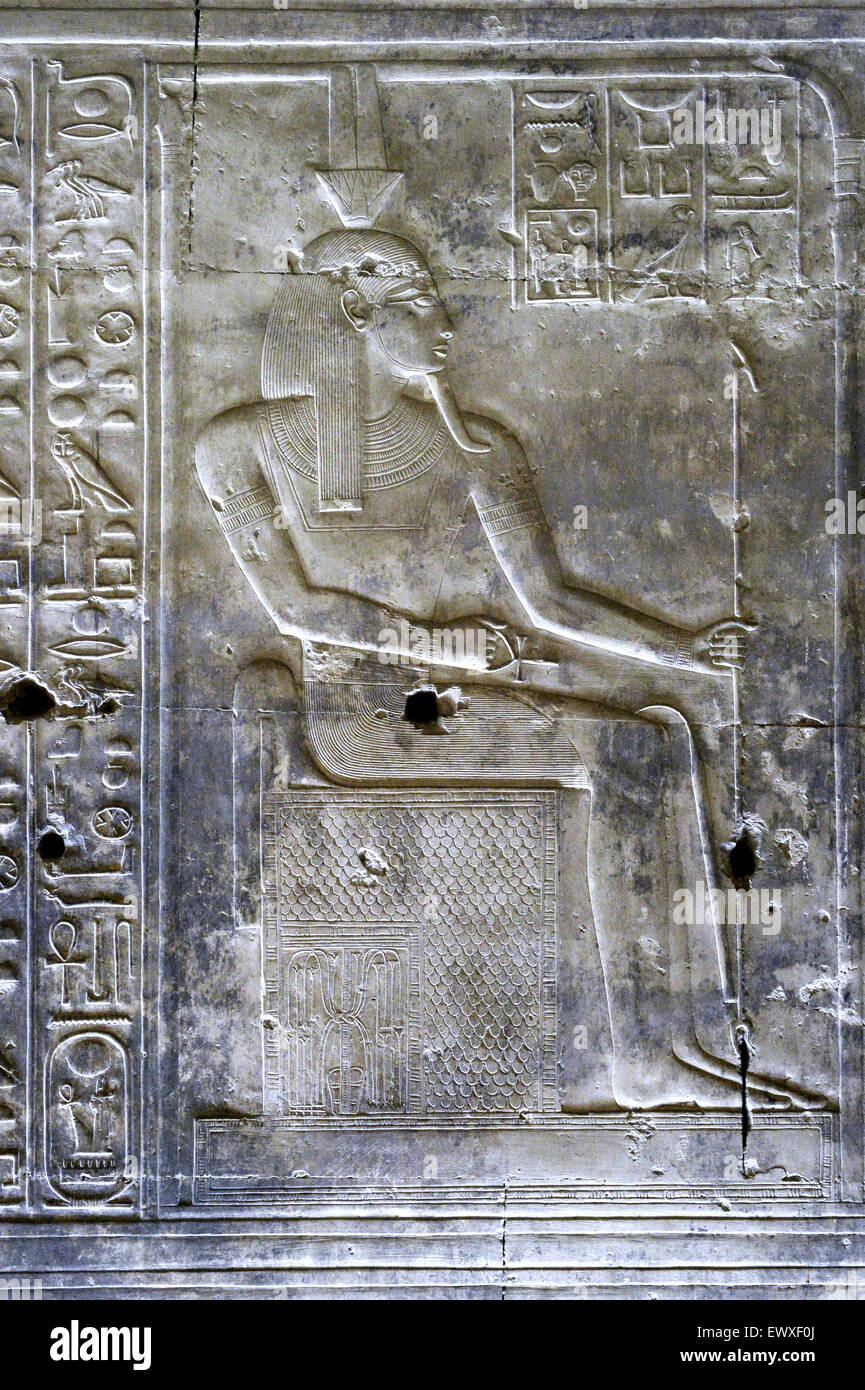 Abydos,Egypt, the mortuary temple of pharaoh Seti I, Menmaatra, (XIX ...