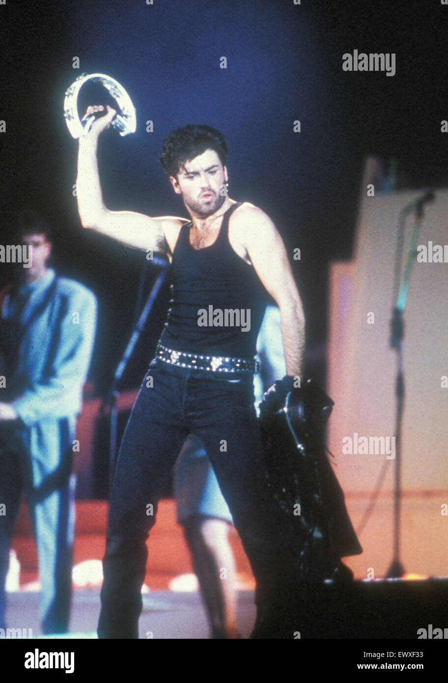 GEORGE MICHAEL UK POP singer about 1988 Stock Photo - Alamy