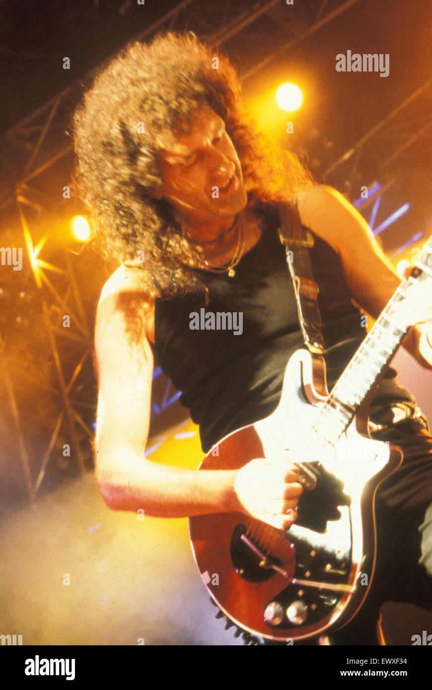 QUEEN UK rock group with Brian May about 1996 Stock Photo - Alamy