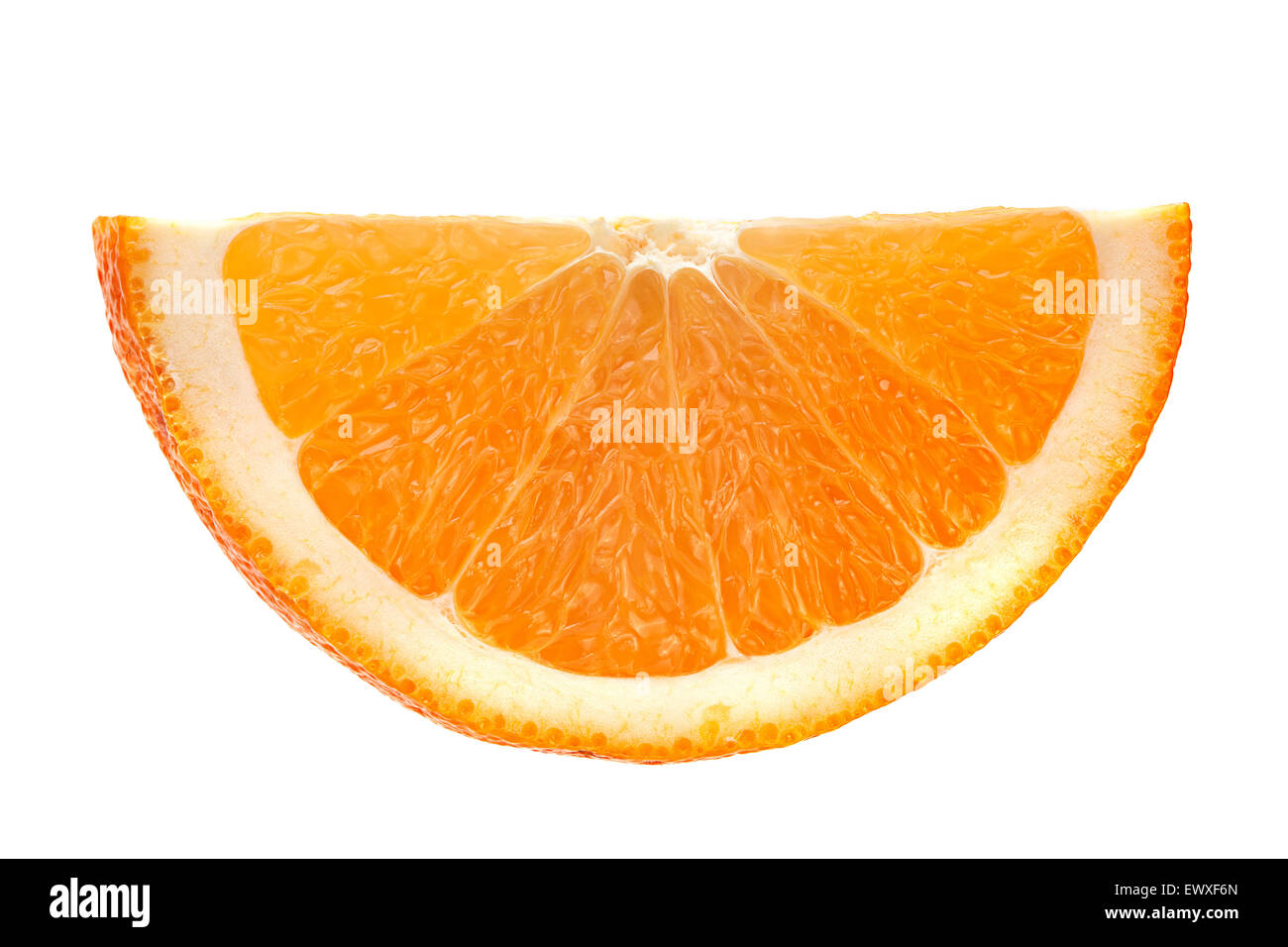 Orange citrus fruit slice isolated on white background Stock Photo - Alamy
