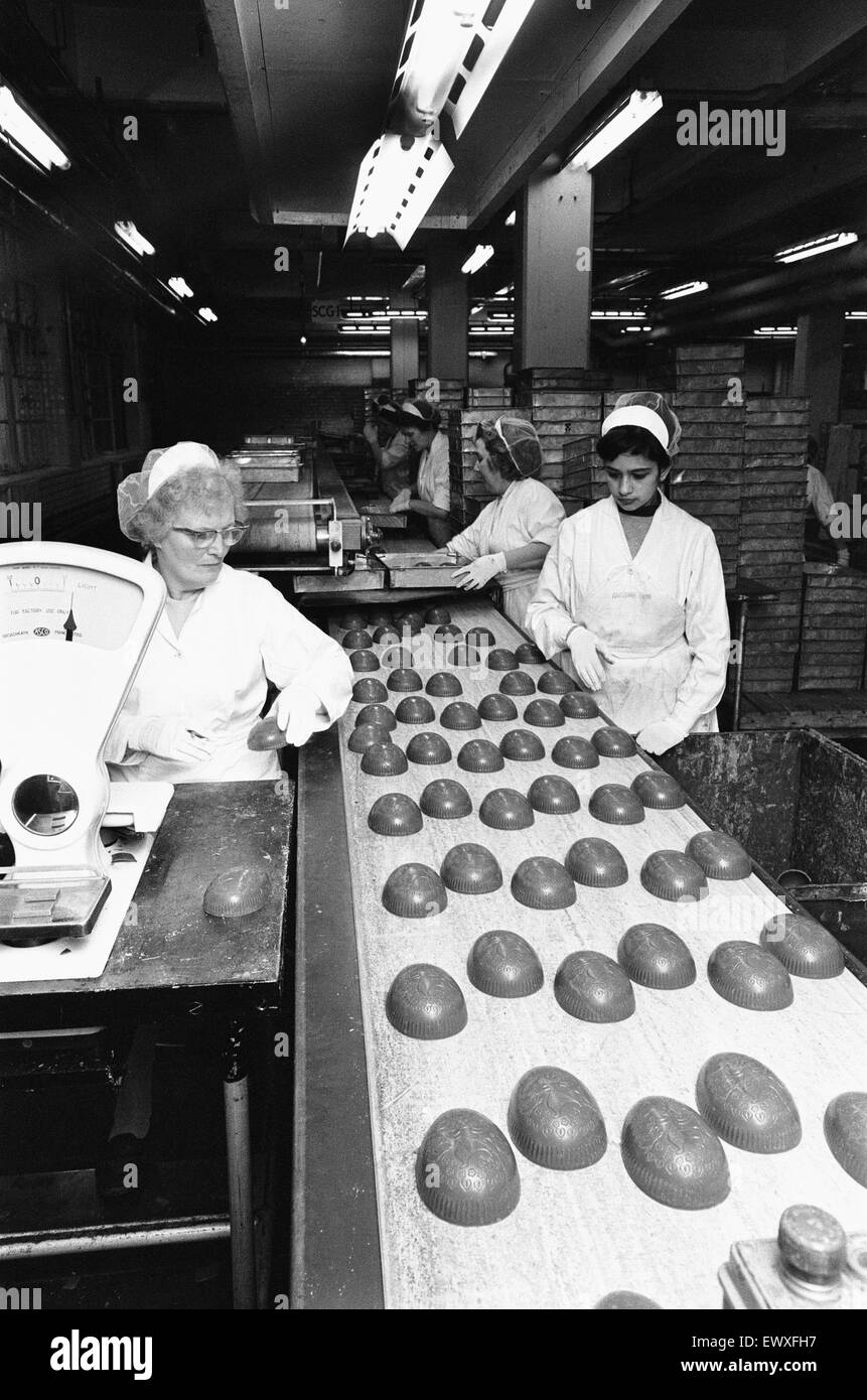 Quality control on the Easter Egg production line at Cadbury's ...