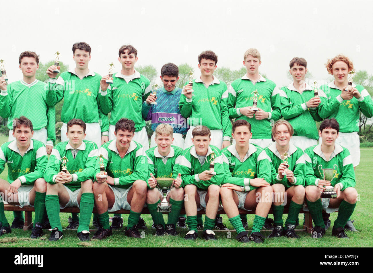 Billingham Synthonia U16 Football Club, Photo-call with cups and ...