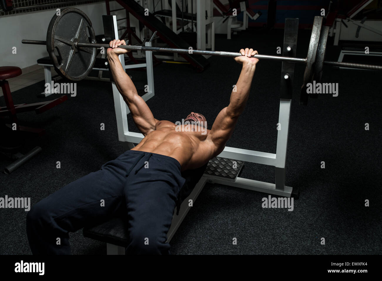 Bench press exercises hi-res stock photography and images - Alamy